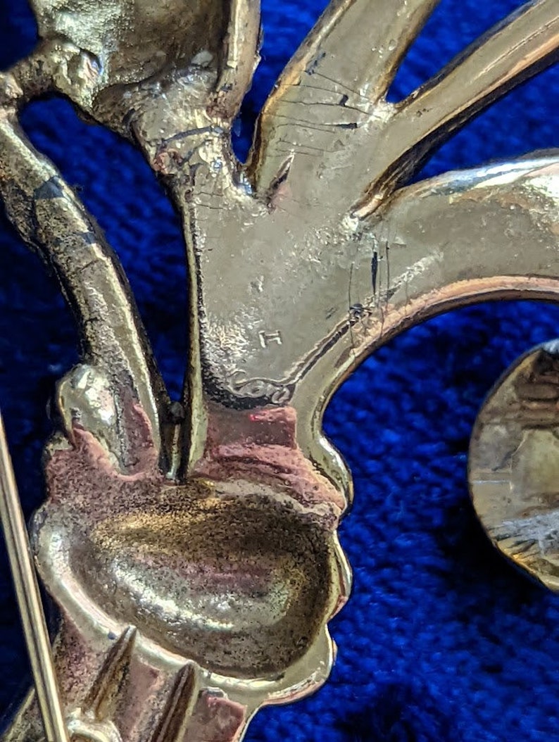 HUGE Magnificent Vintage 1940s Signed Rhinestone Calla Lily - Etsy