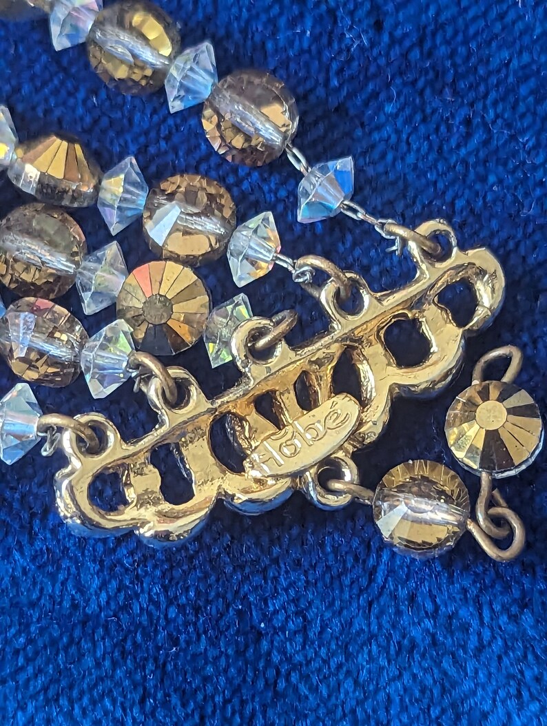 Vintage Hobe 5 Strand Crystal Bead Necklace - Etsy