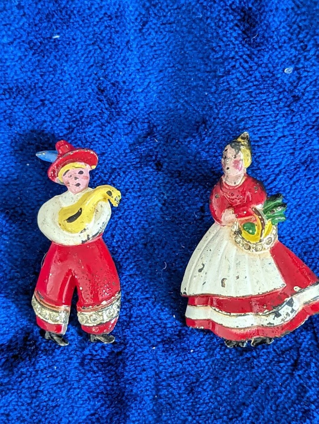 Rare 1940s Coro Dutch Couple Pins, Marion Weeber Design (as Is) - Etsy