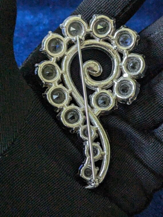 Early 1930s Coro Question Mark Shape Brooch - Gem