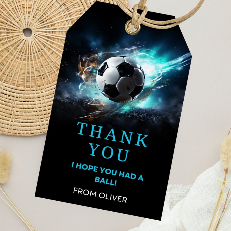 Soccer Thank You Tag - Etsy