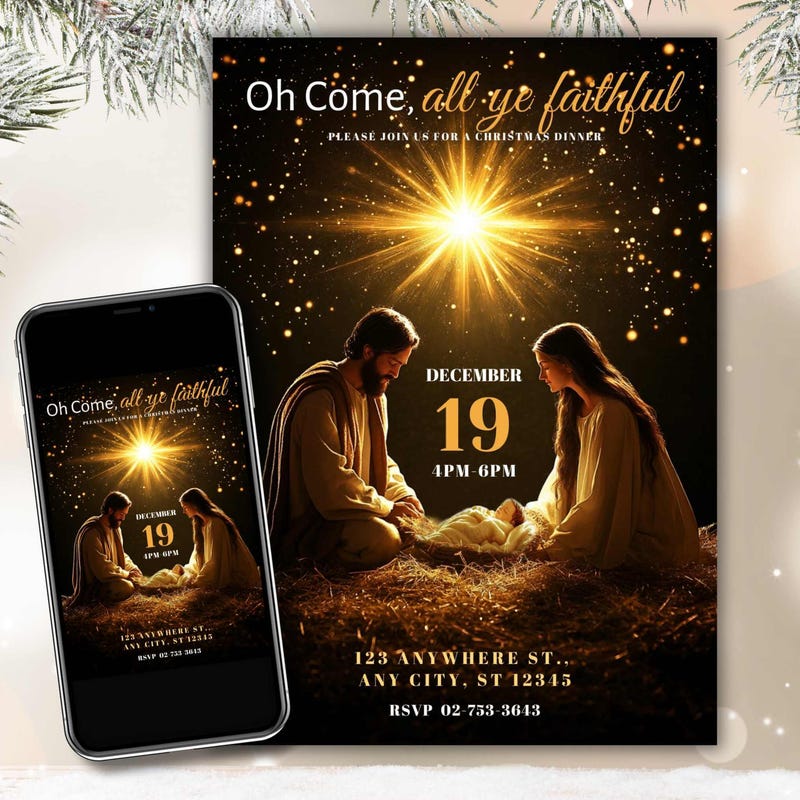 Christian Invitation - Etsy