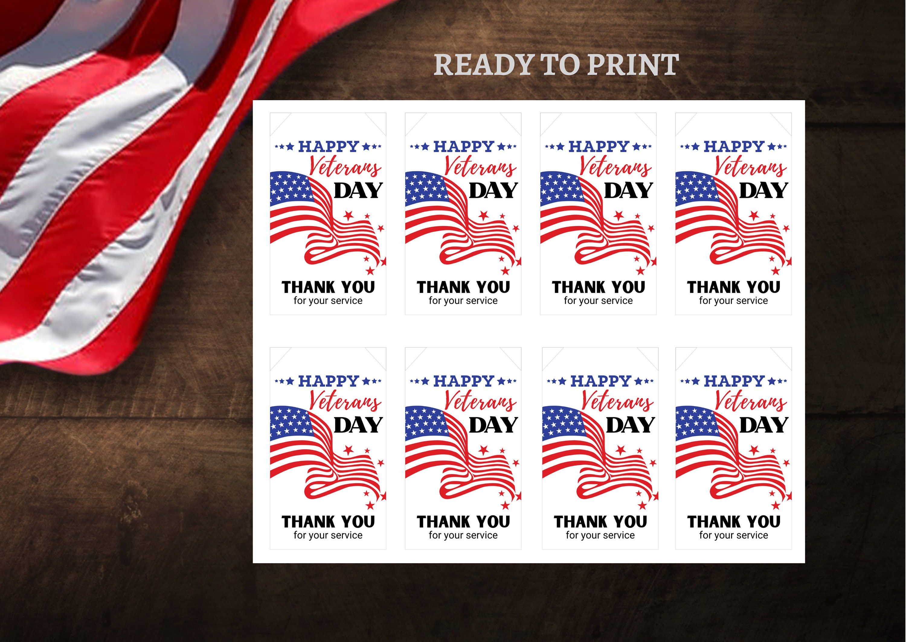 Veterans Day Gift Tags Printable Printable Veterans Day Tags - Etsy
