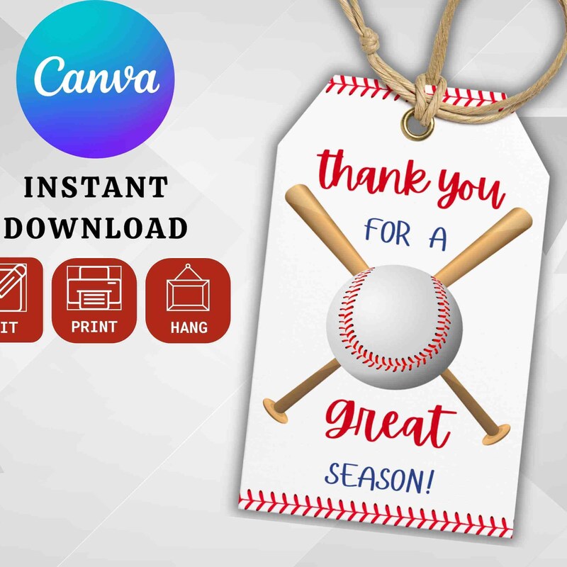 Baseball Bag Tag - Etsy