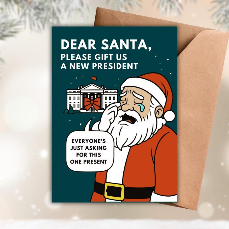 Trump Christmas Card - Etsy