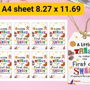 Cookie First Day of School Printable Tags, Welcome Back to School ...