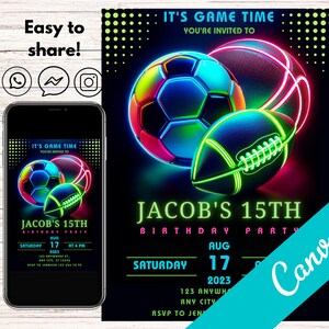 Editable All-star Sports Birthday Invitation Template - Basketball ...