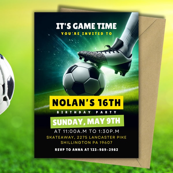 Personalized Football Party Invites - Etsy