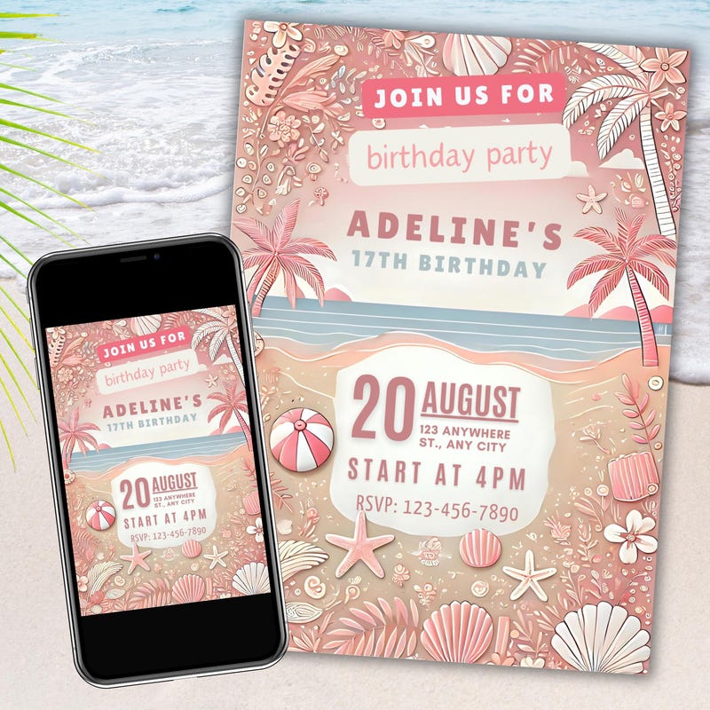 Shell Invitations - Etsy