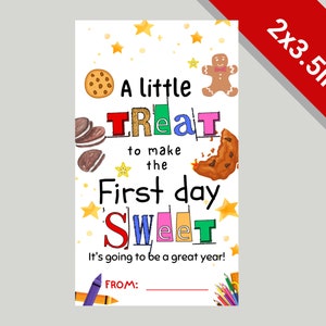 Cookie First Day of School Printable Tags, Welcome Back to School ...