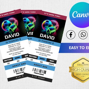 Sports Ticket Invitation - All Star Invitation, Game Invitation, All ...