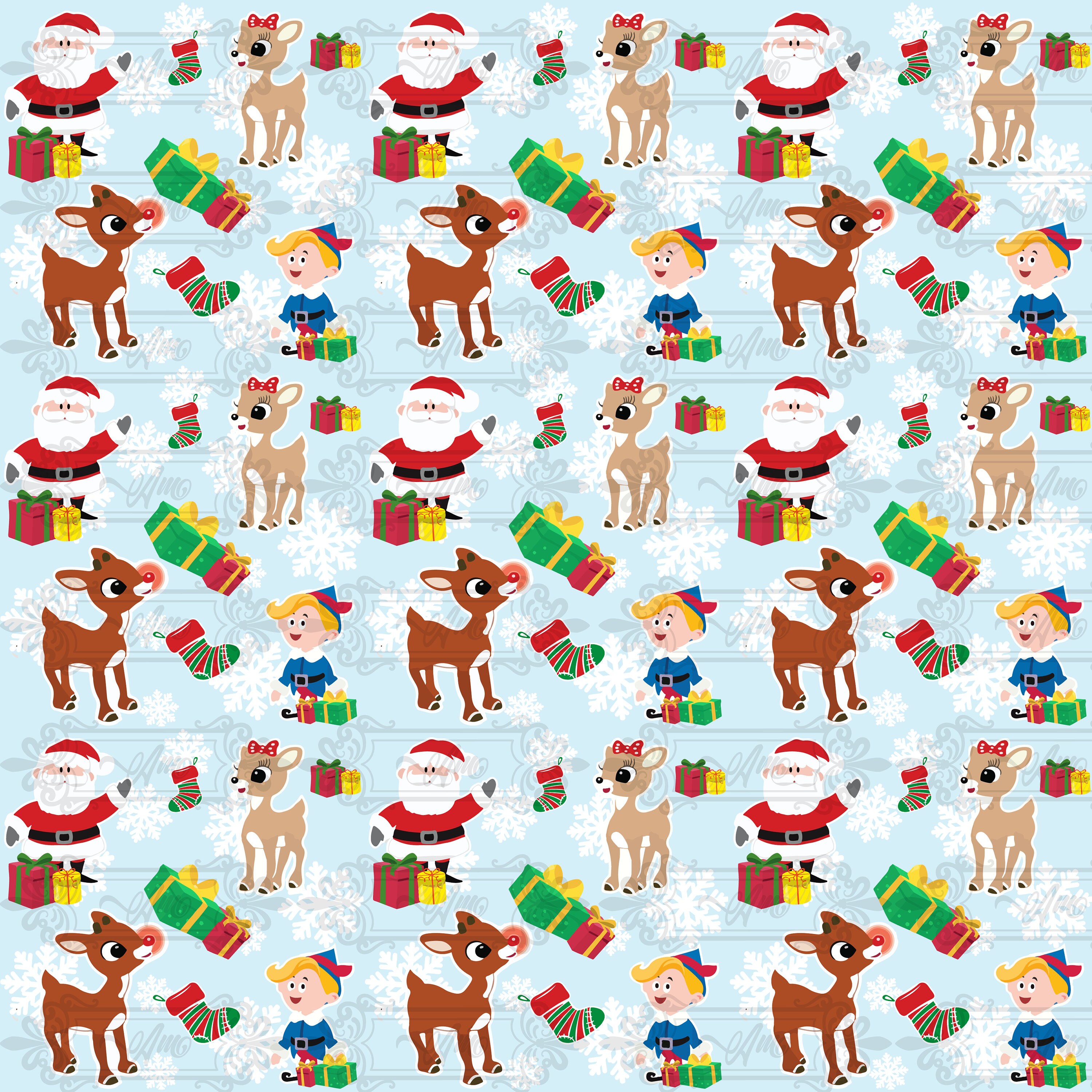 Merry Christmas Reindeer and Friends Digital Pattern / Kids Pattern ...