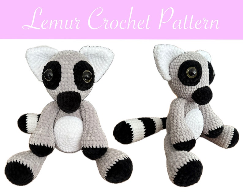 Luna the Lemur Crochet Pattern (PDF PATTERN ONLY) - Etsy