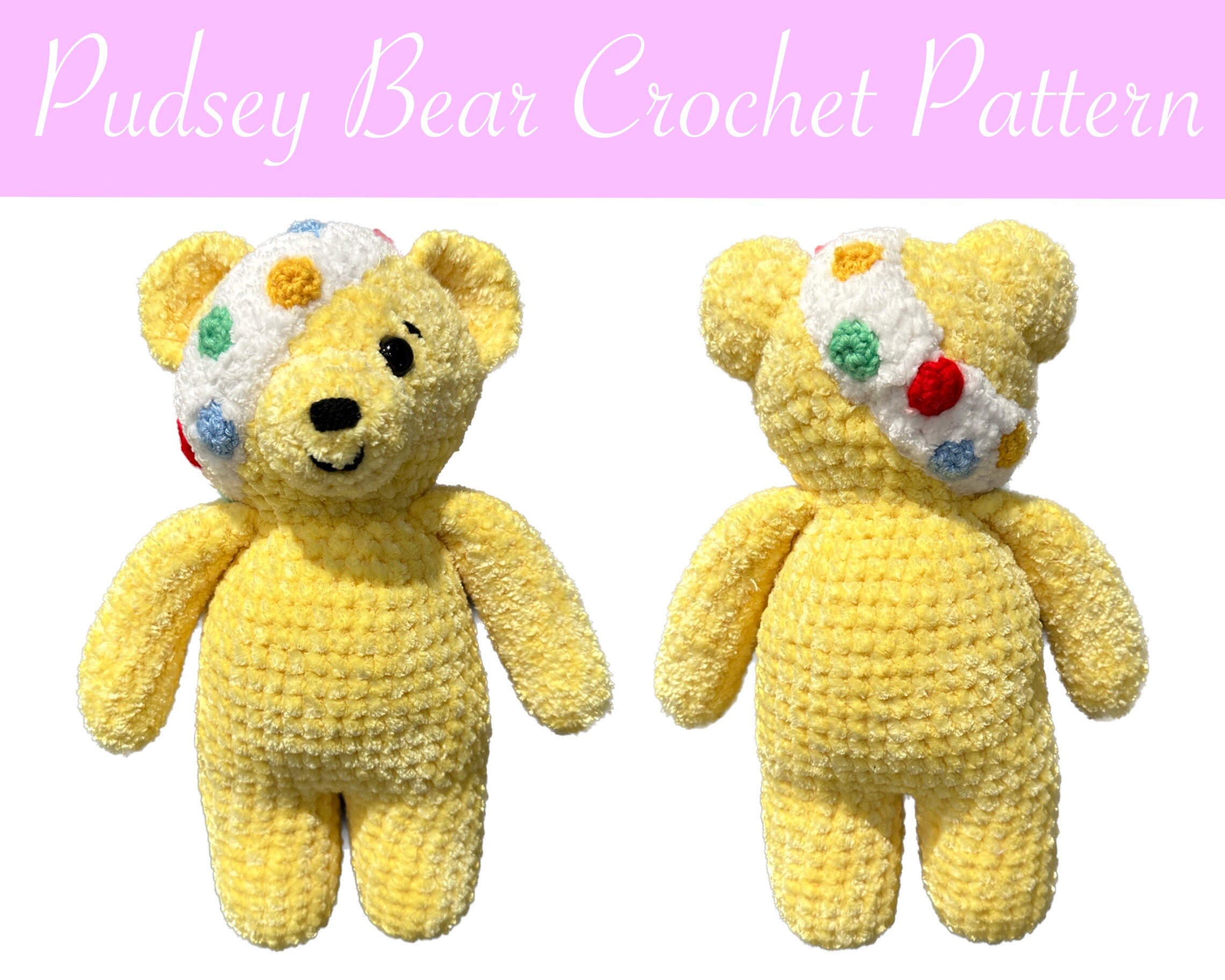 Pudsey Bear Crochet Pattern (PDF PATTERN ONLY) - Etsy UK