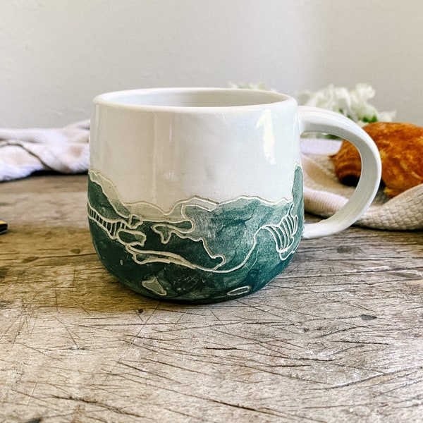 Hand Carved Mugs - Etsy