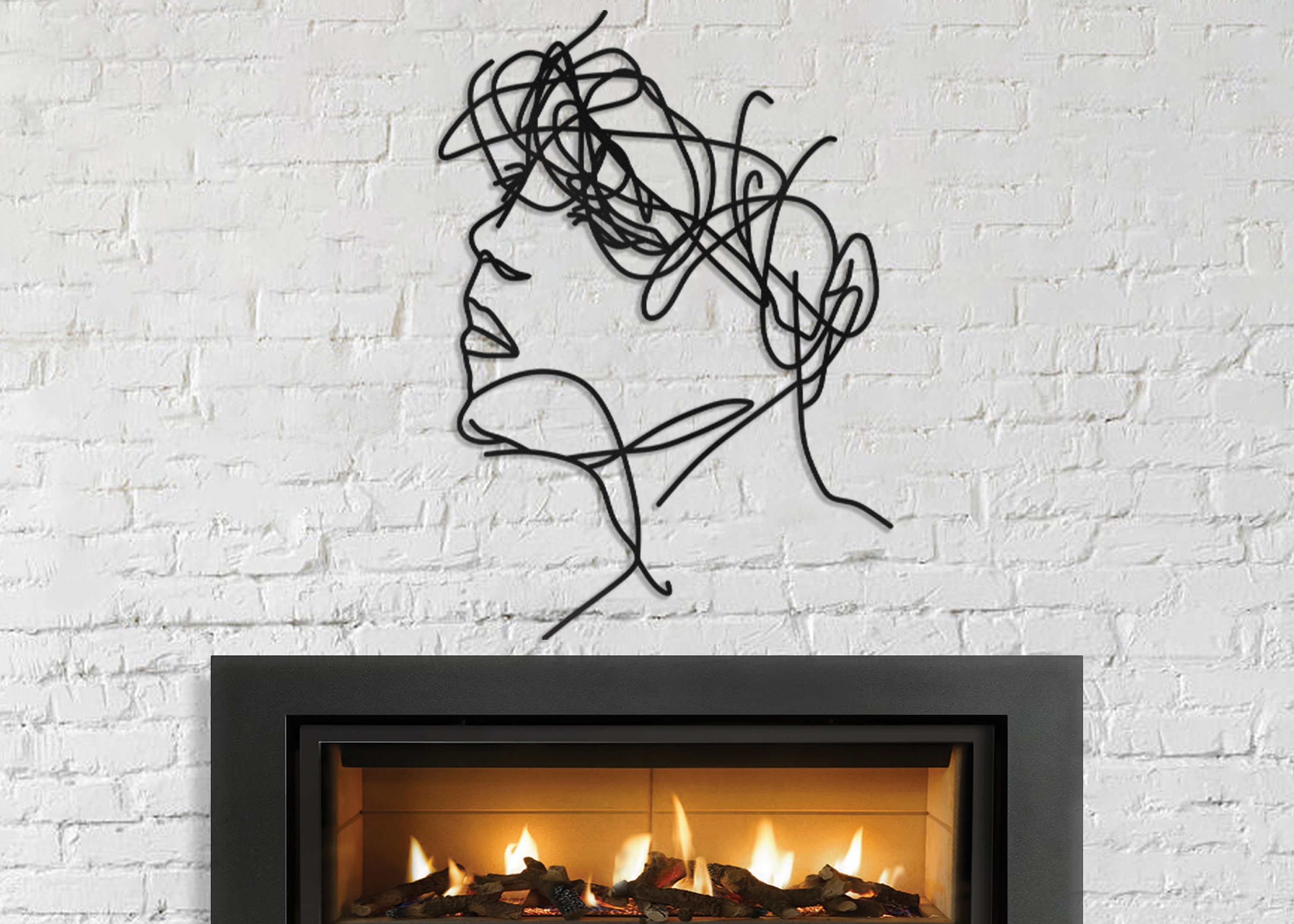 Minimalist Art, Metal Line Art, Intricate Wall Art, Mixed Wall Art ...