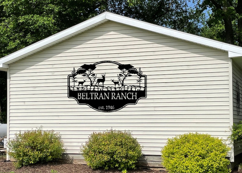 Metal Farm Sign, Custom Metal Farm Sign, Metal Barn Sign, Metal Name ...