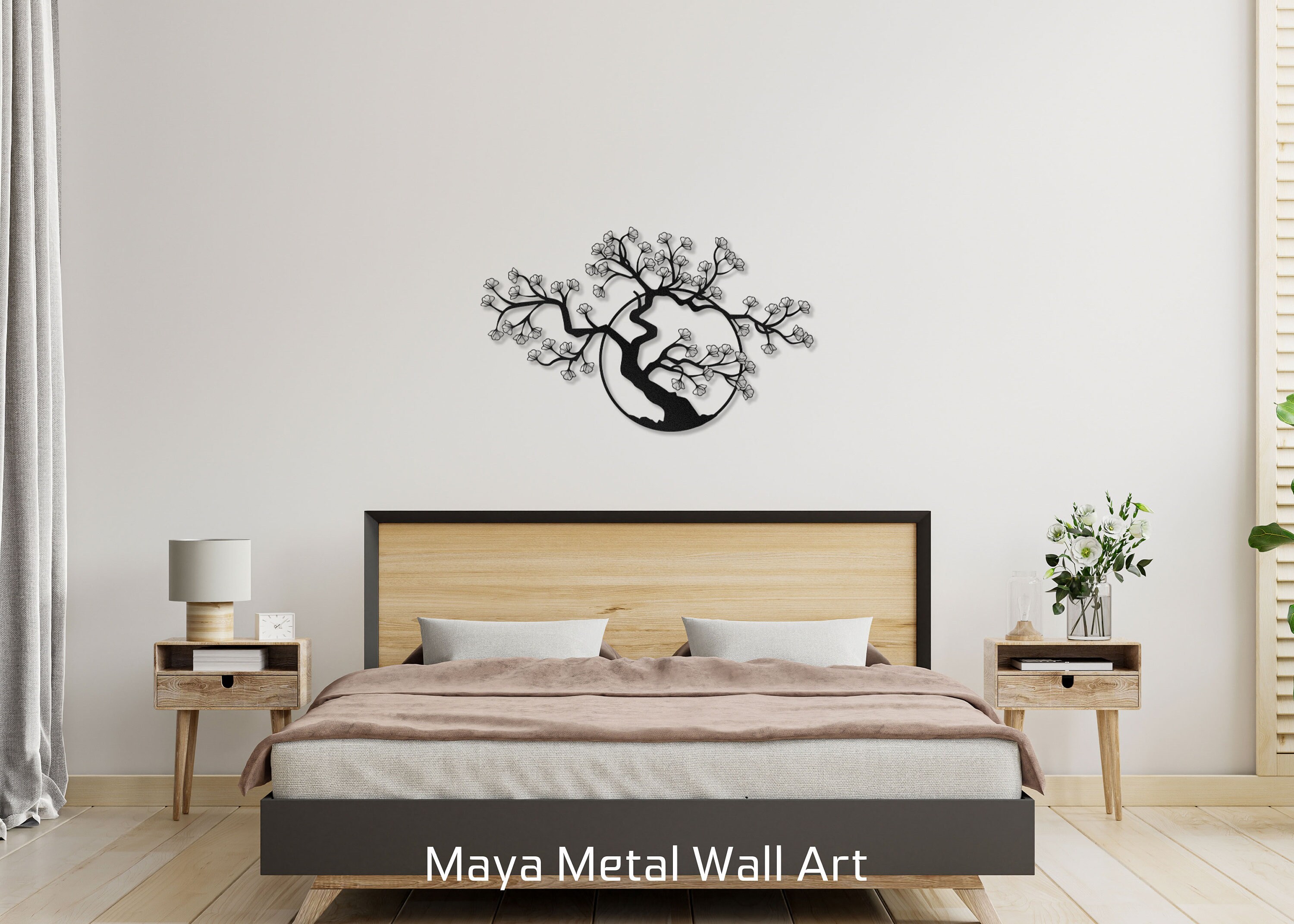 Japanese Ginkgo Biloba Leaf Art,bonsai Tree,gingko Leaves Metal Wall ...