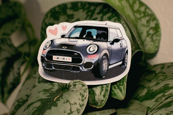 Mini car stickers store