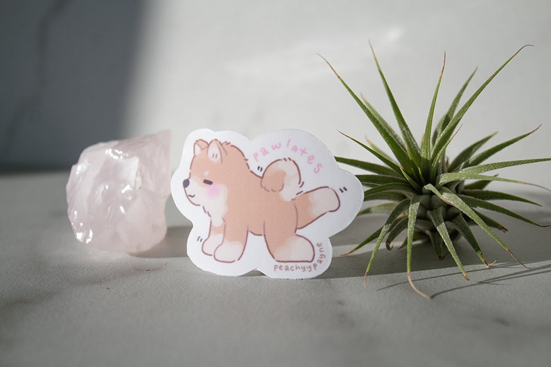 Cute Holographic Sparkle Pawlates Shiba Sticker! *new!!* - Etsy