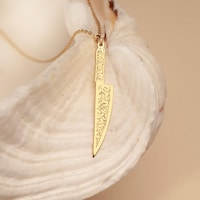 14K Solid Gold Chef Hat Necklace – Chef Jewelry Gift | Handmade Chef ...