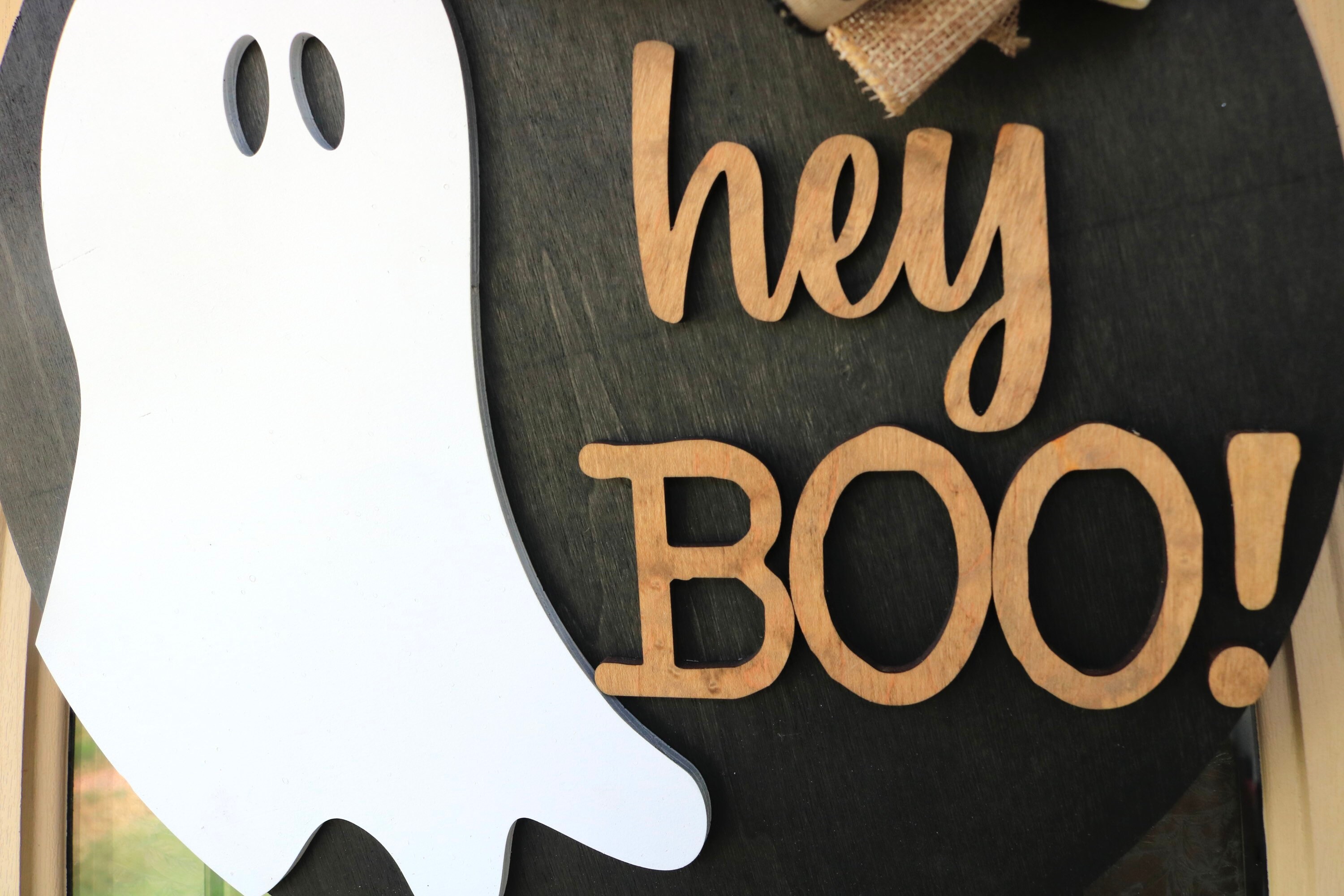 Hey Boo Door Sign_ Halloween Door Sign_ Fall Door Sign - Etsy