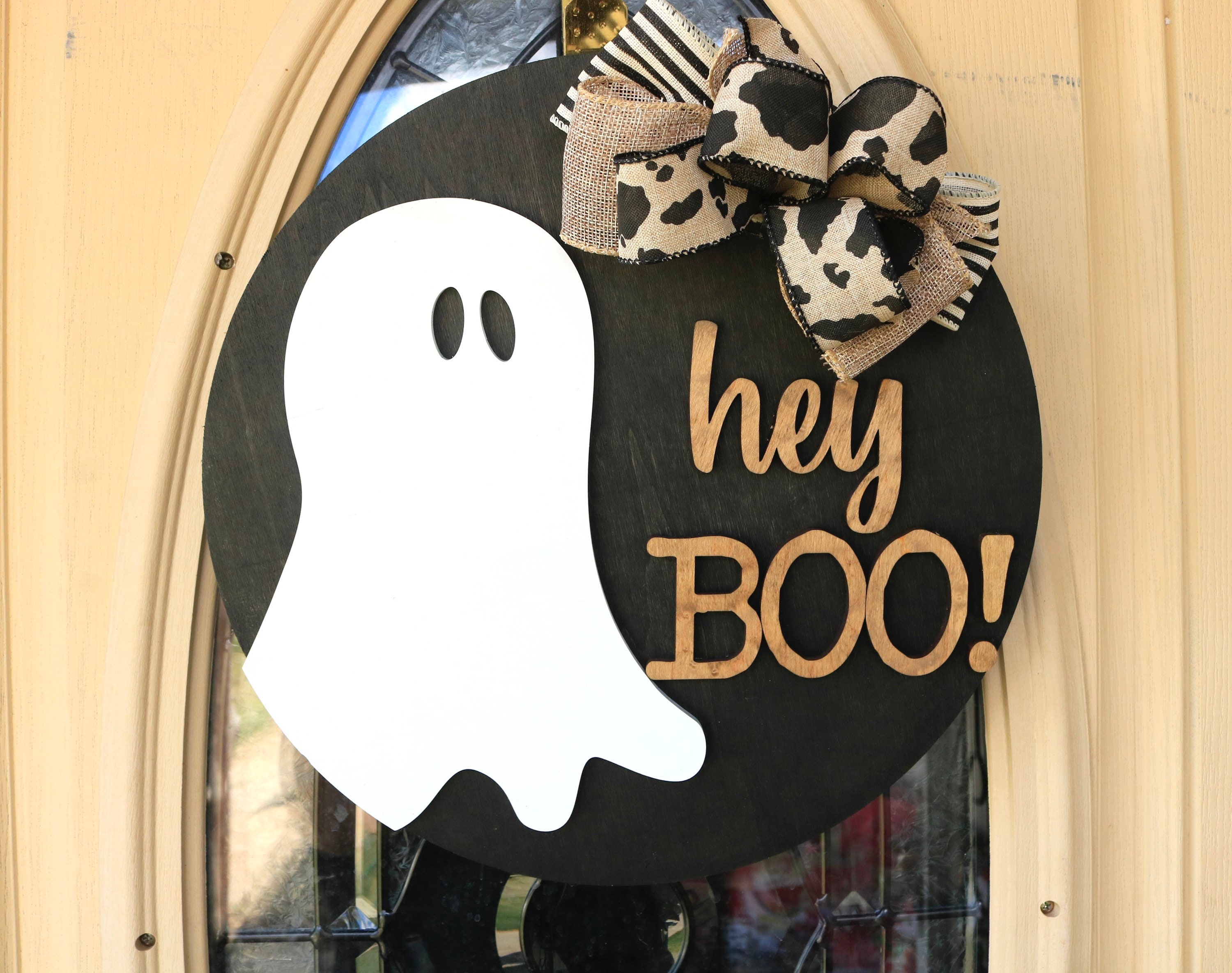 Hey Boo Door Sign_ Halloween Door Sign_ Fall Door Sign - Etsy