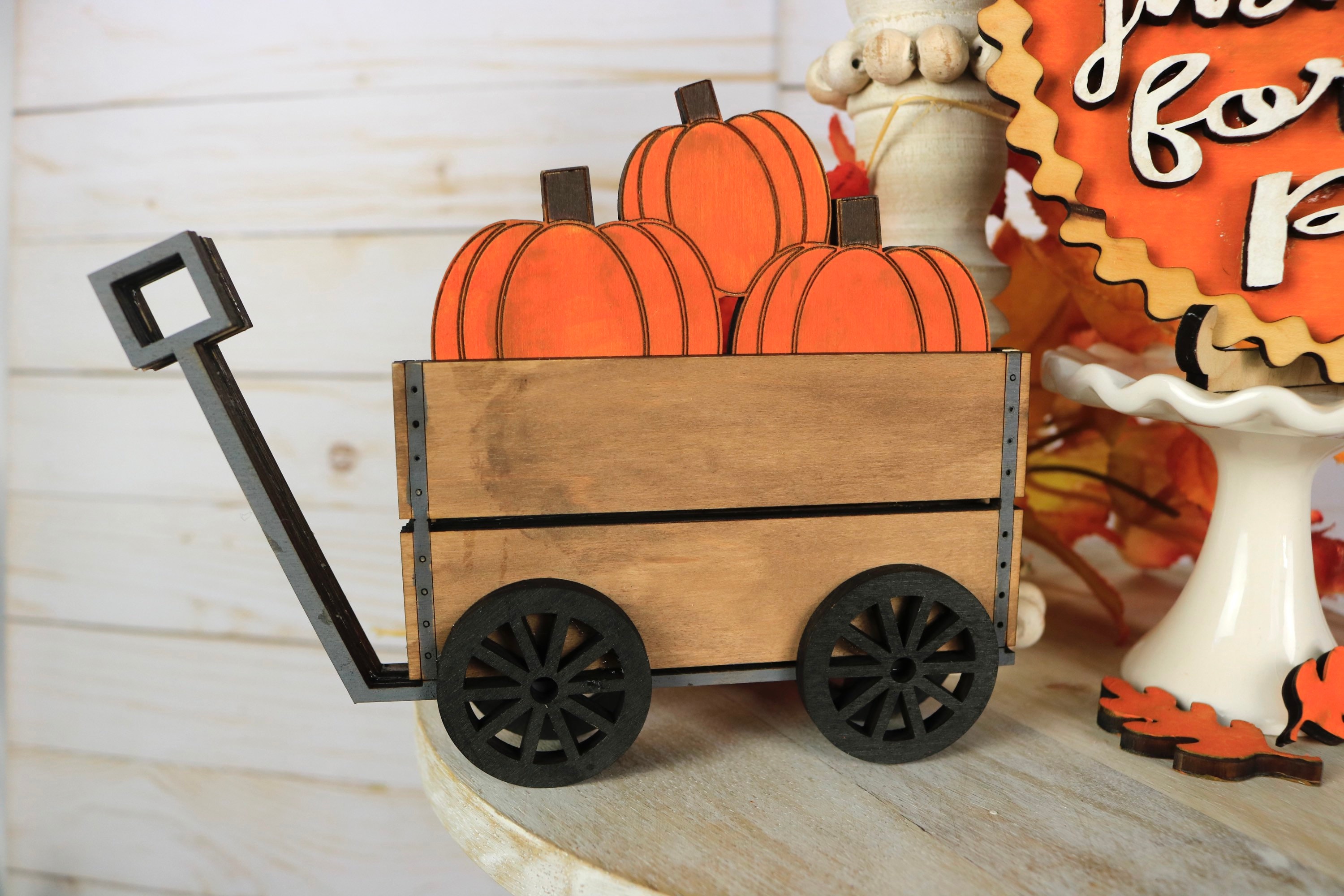 Pumpkin Pie Tiered Tray Decor, Fall Tiered Tray Decor, Interchangeable ...