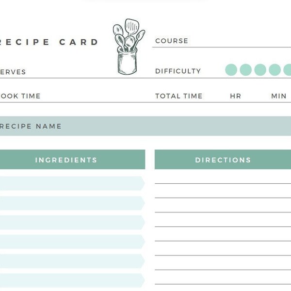 Printable Cookbook Recipe Pages, Amythest Purple Recipe Binder ...