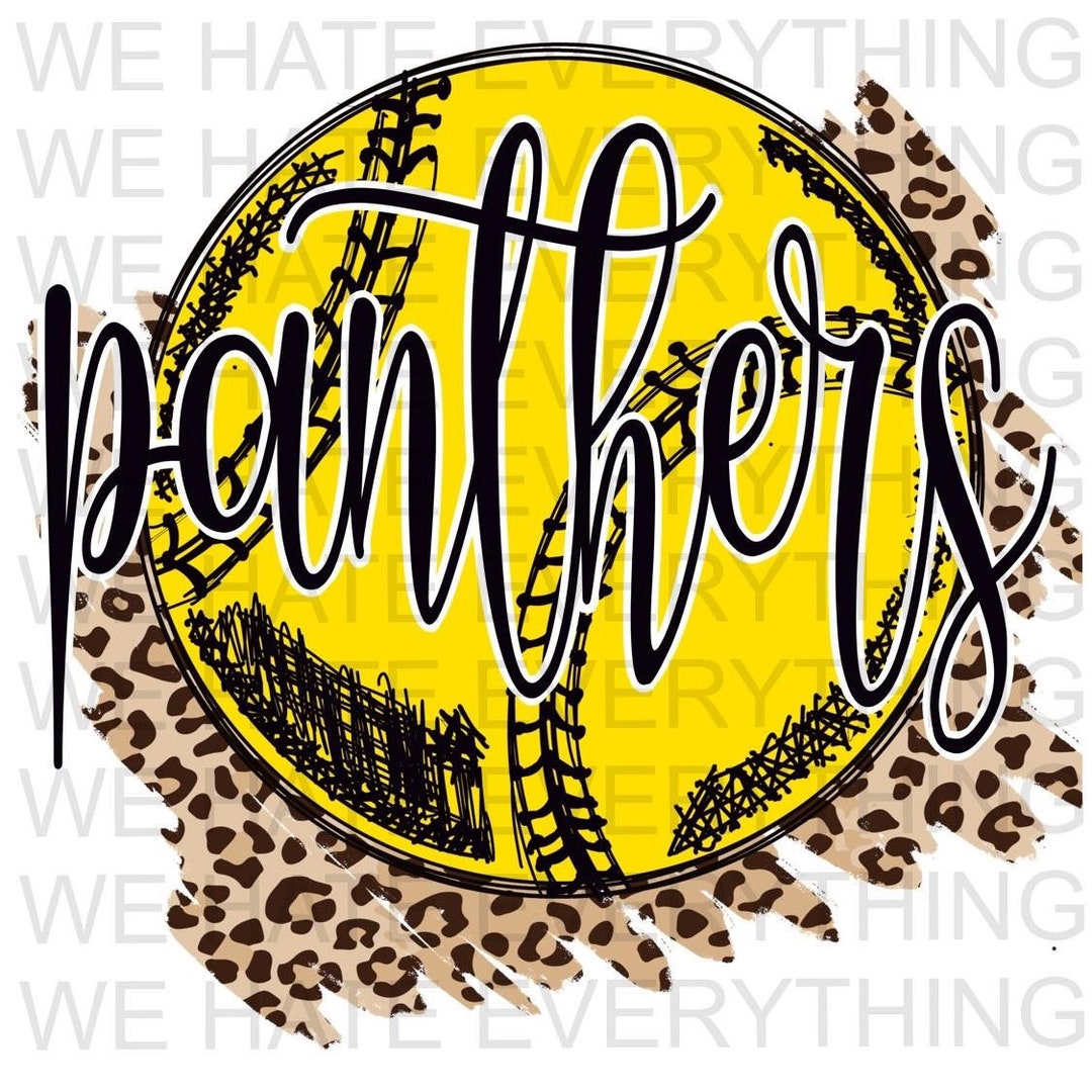 Panthers Softball Leopard PNG - Etsy