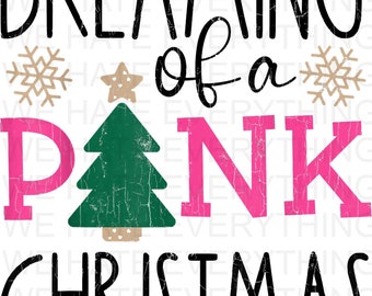 1129957 Dreaming of a Pink Christmas - Etsy