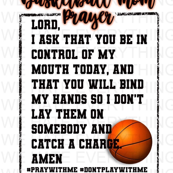 Basketball Prayer - Etsy