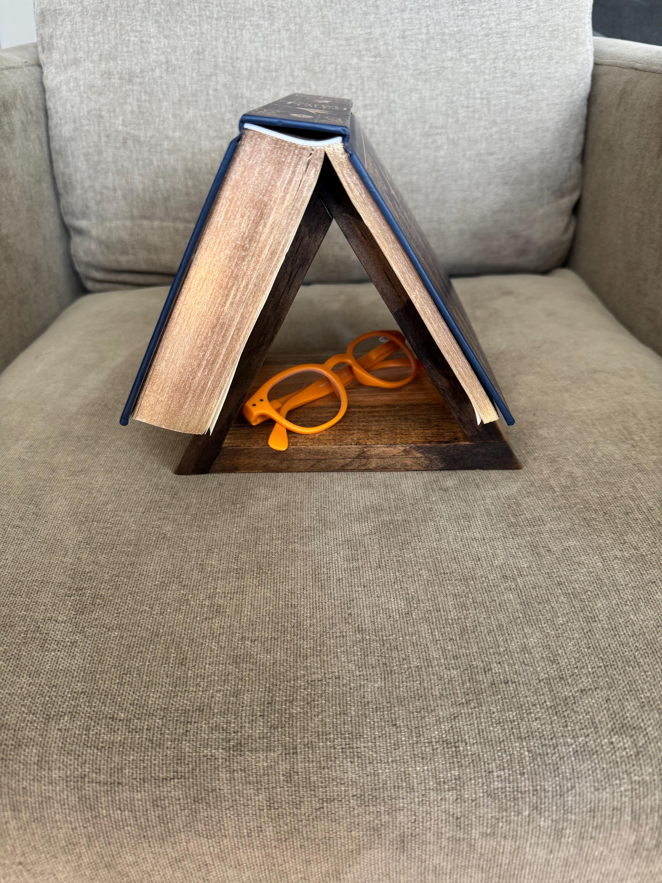 Nightstand Book Holder | Wooden Bookmark- Book Stand- Custom Engraved ...