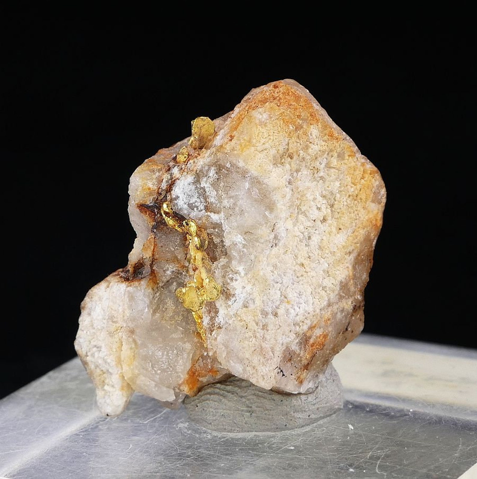 Native GOLD in Quartz Thumbnail Quartzburg,ca,usa 22 X 15 X 10 Mm rs - Etsy