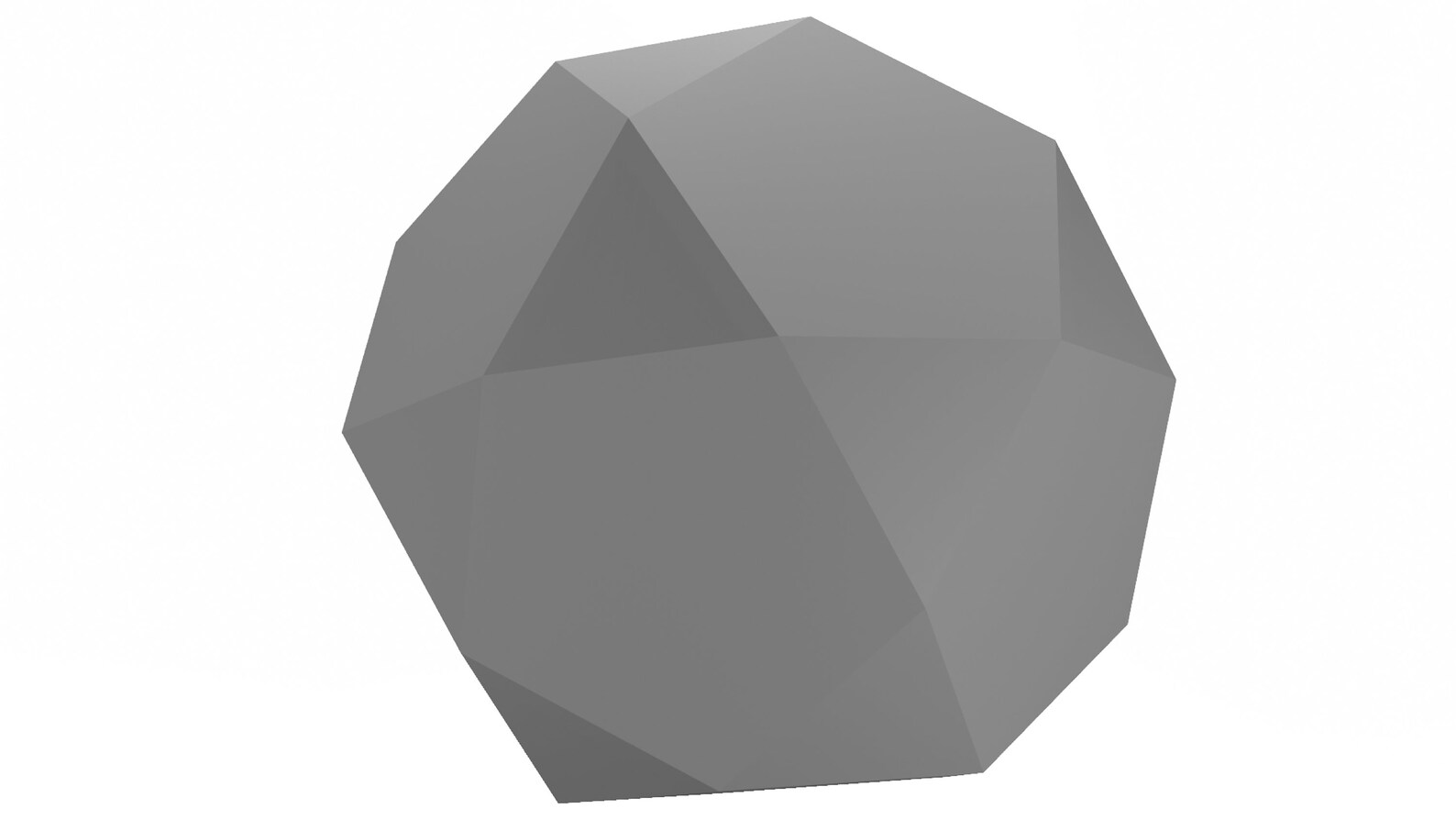 Icosidodecahedron Paper Model PDF DIGITAL FILE Origami Papercraft Low ...