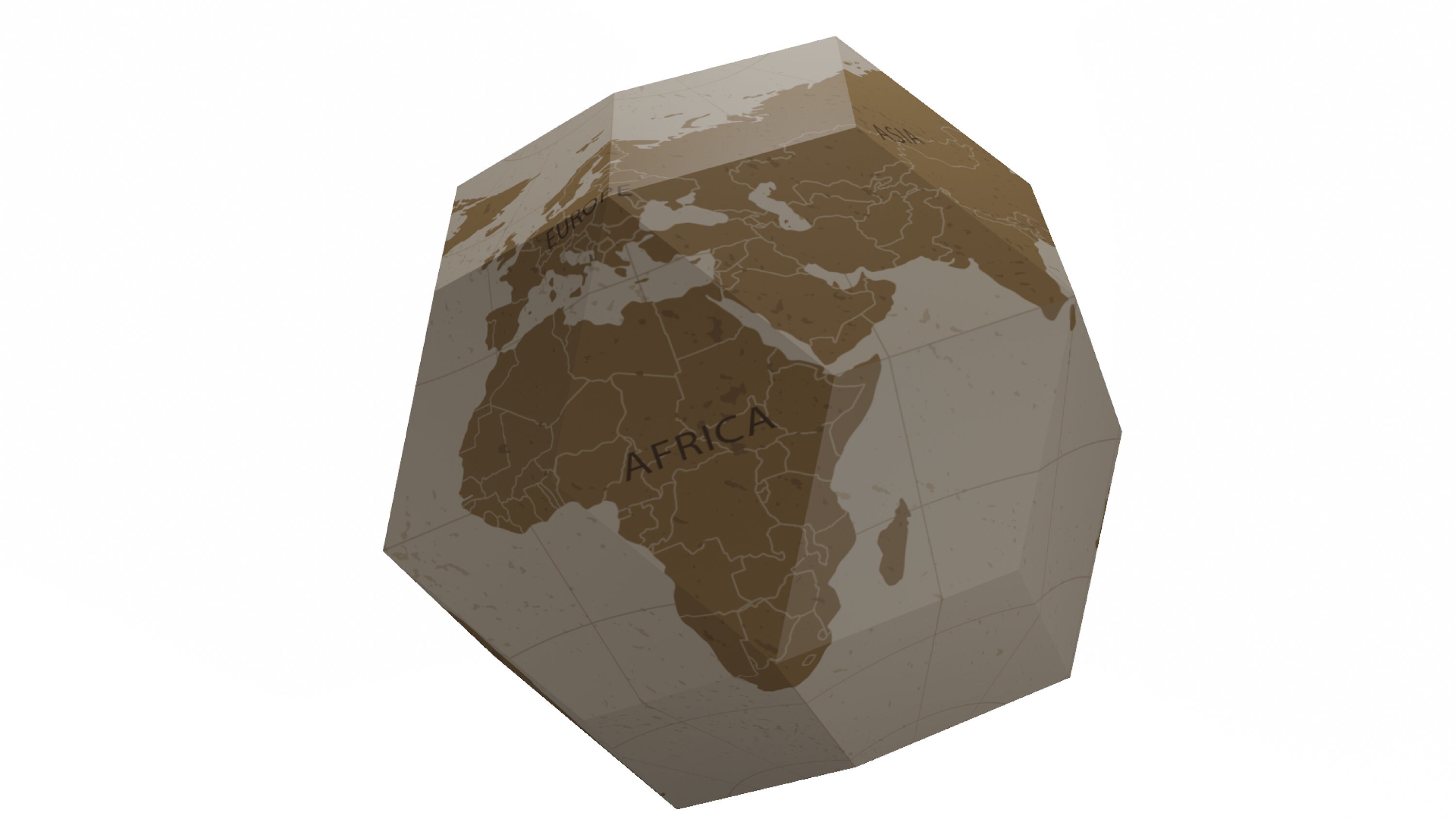 Rhombic Triacontahedron Paper Model PDF DIGITAL FILE Origami Papercraft ...