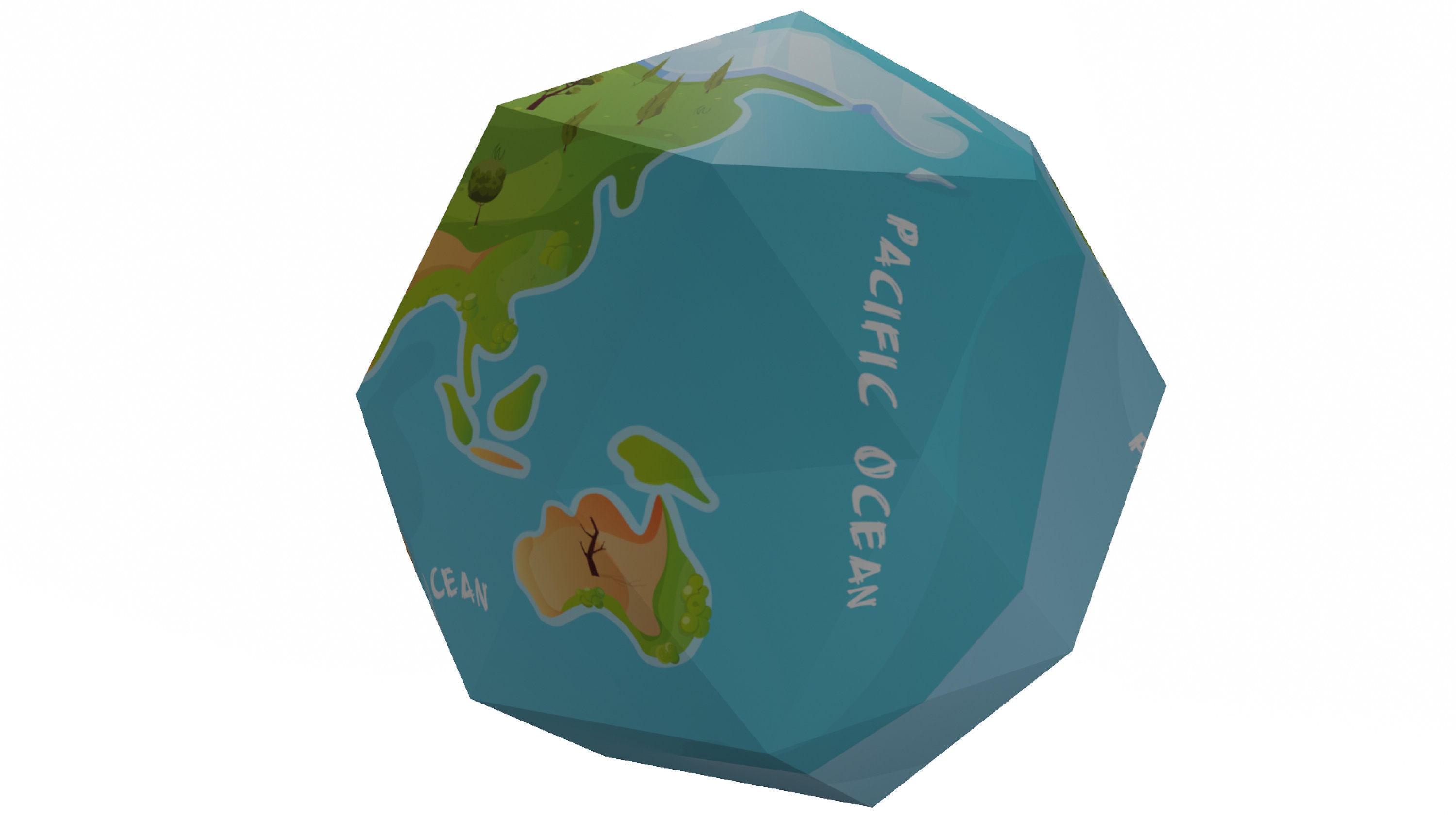 Snub Cube Paper Model PDF DIGITAL FILE Origami Papercraft Low Poly ...