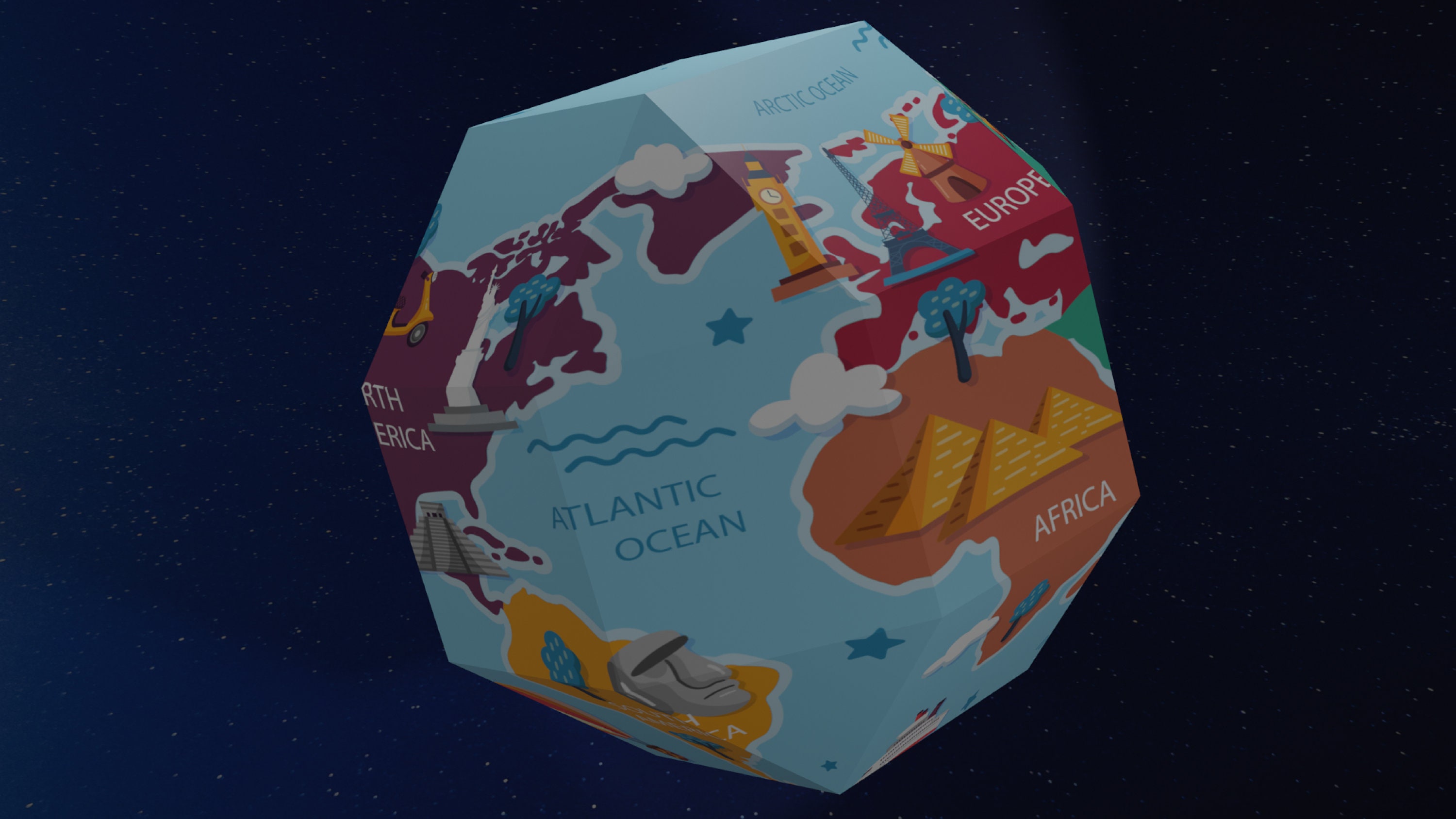 Rhombicuboctahedron Paper Model PDFDIGITALFILE Origami Papercraft Low ...