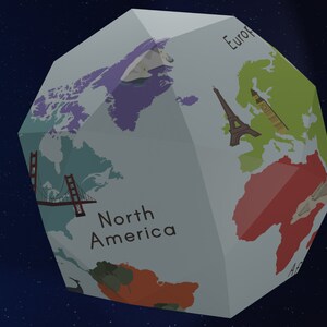 Icosidodecahedron Paper Model PDF DIGITAL FILE Origami Papercraft Low ...