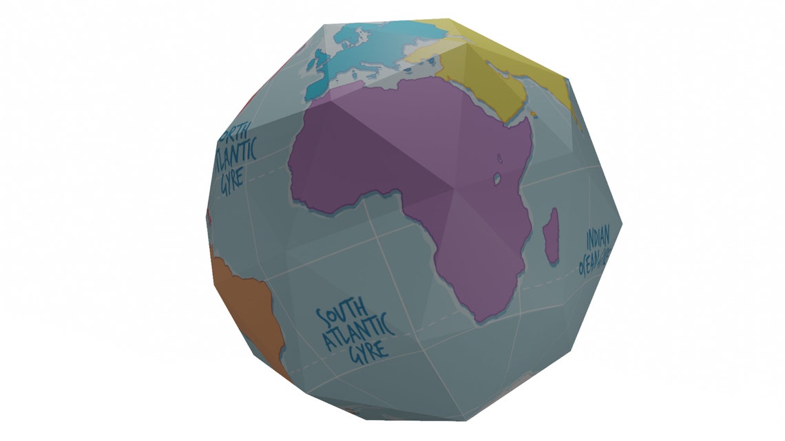 Pentakis Dodecahedron Paper Model PDF DIGITAL FILE Origami Papercraft ...