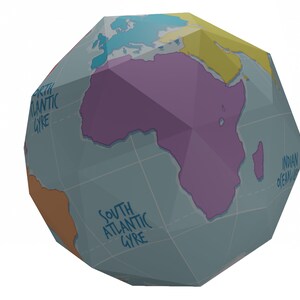 Pentakis Dodecahedron Paper Model PDF DIGITAL FILE Origami Papercraft ...