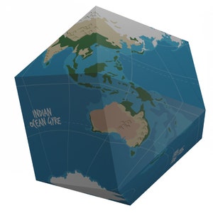 Cuboctahedron Paper Model PDF DIGITAL FILE Origami Papercraft Low Poly ...