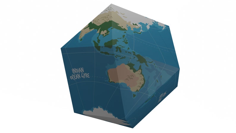 Cuboctahedron Paper Model PDF DIGITAL FILE Origami Papercraft Low Poly ...