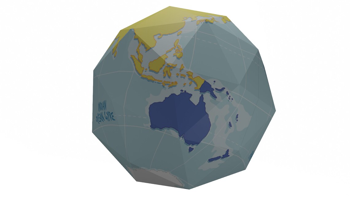 Pentakis Dodecahedron Paper Model PDF DIGITAL FILE Origami Papercraft ...