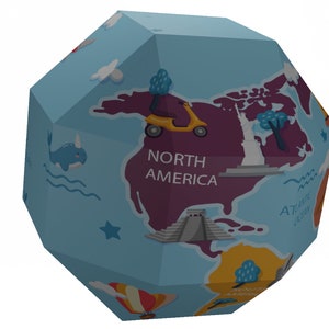 Rhombicuboctahedron Paper Model PDFDIGITALFILE Origami Papercraft Low ...