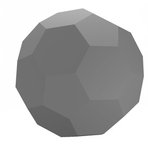 Truncated Icosahedron Paper Model PDFDIGITALFILE Origami Papercraft Low ...