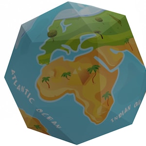 Snub Cube Paper Model PDF DIGITAL FILE Origami Papercraft Low Poly ...