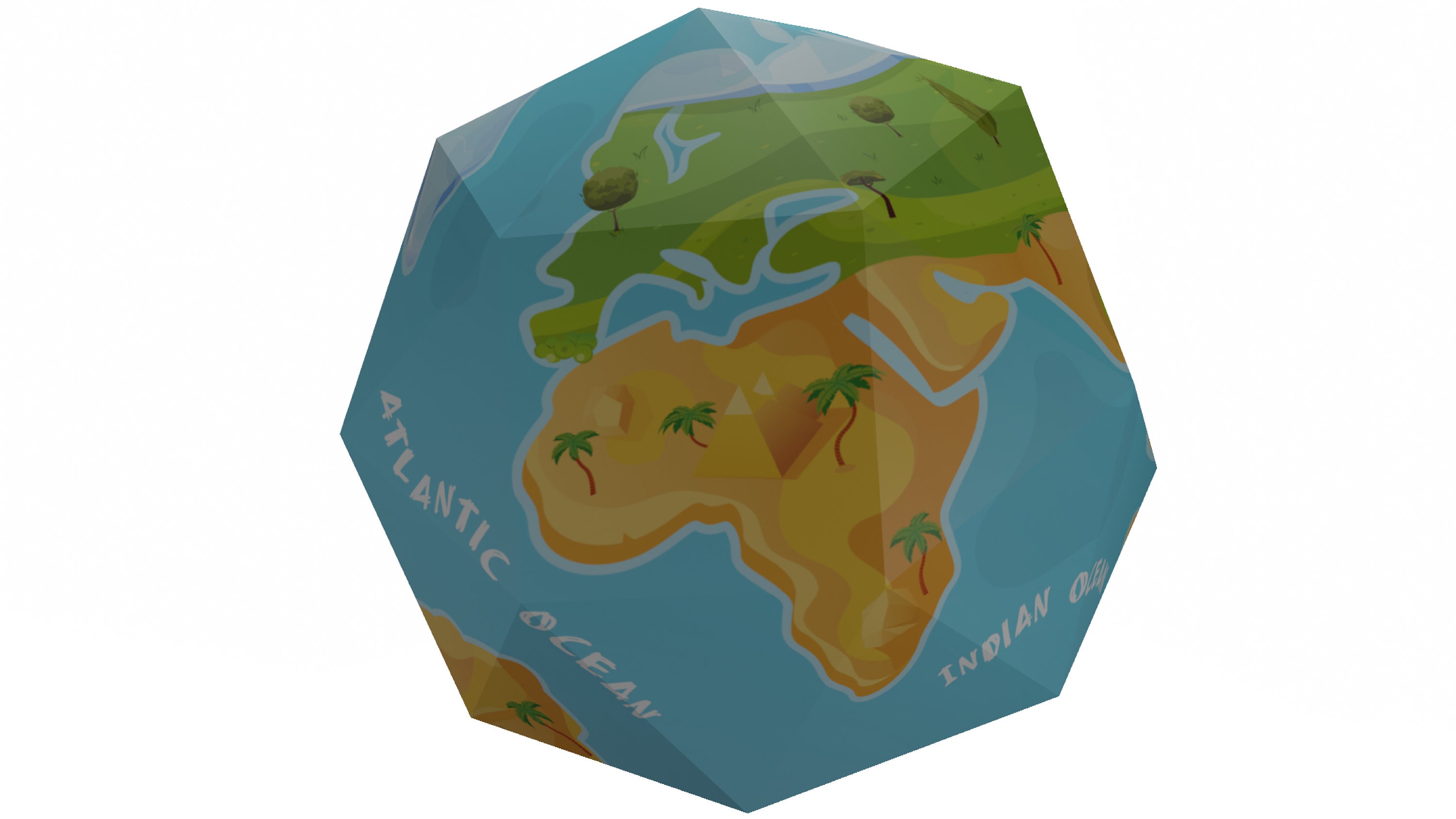 Snub Cube Paper Model PDF DIGITAL FILE Origami Papercraft Low Poly ...