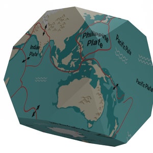 Truncated Cube Paper Model DIGITALFILE Origami Papercraft Lowpoly Paper ...