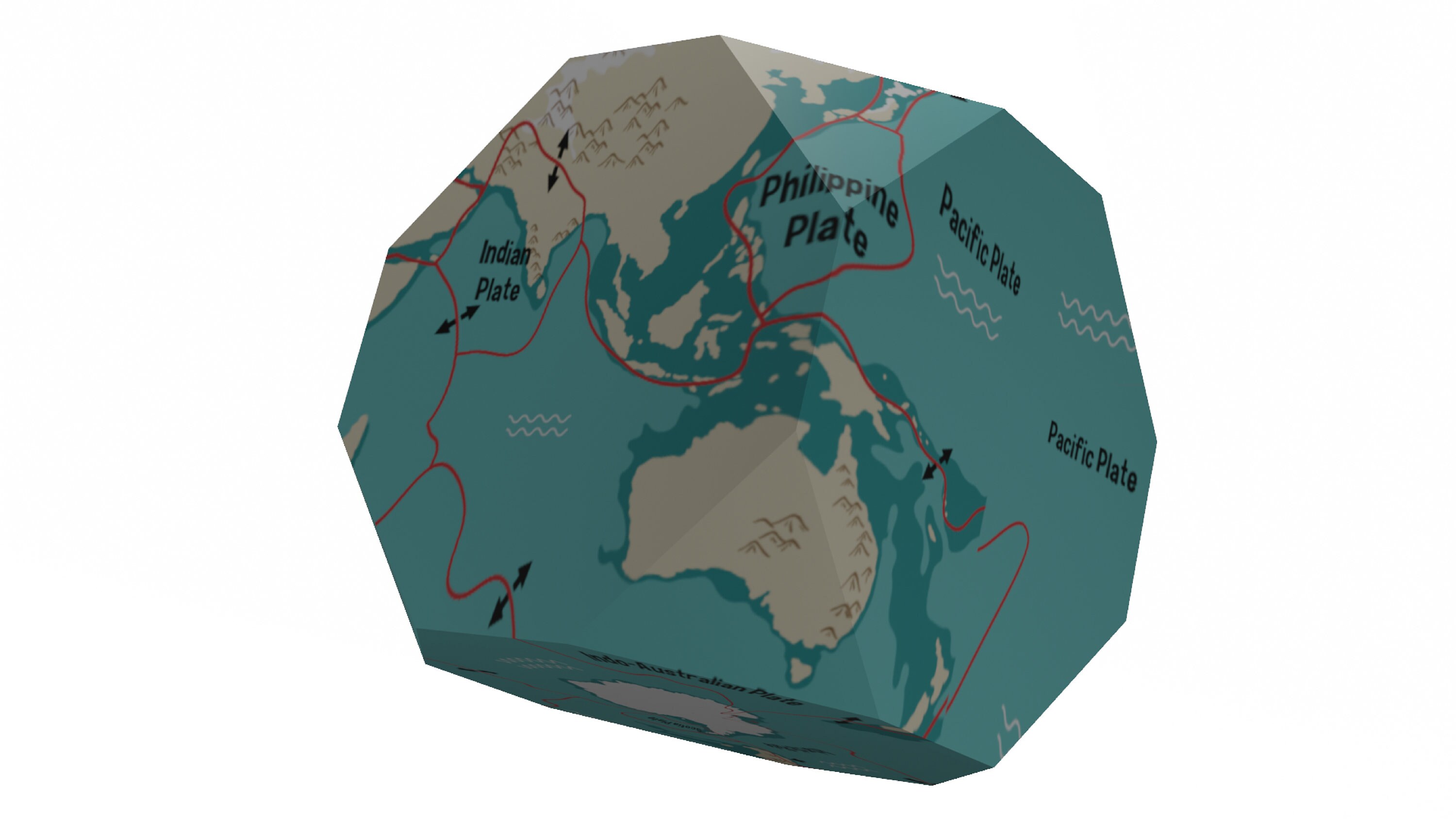 Truncated Cube Paper Model DIGITALFILE Origami Papercraft Lowpoly Paper ...